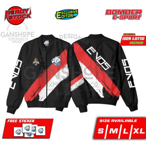 Jual JAKET BOMBER EVOS FREEFIRE CHAMPIONSHIP FFCS ESPORT GAME SUKAJAN ...