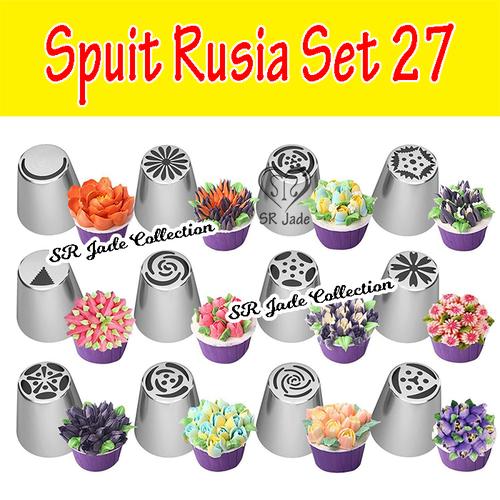 Jual Spuit Rusia Set 27 Import Set Spuite Butter Cream Alat Penghias ...
