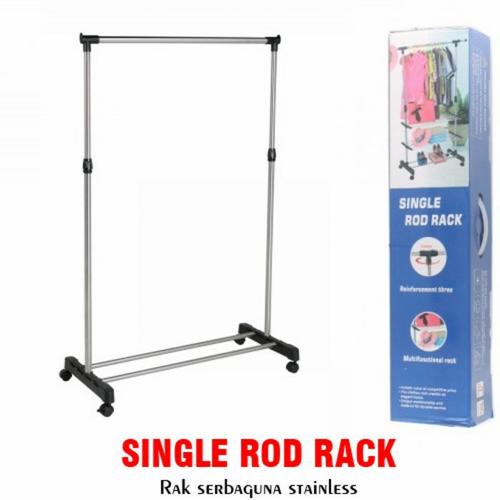 Jual Rak Gantung Baju / Single Rod Rack / Rak pakaian / Stand hanger ...