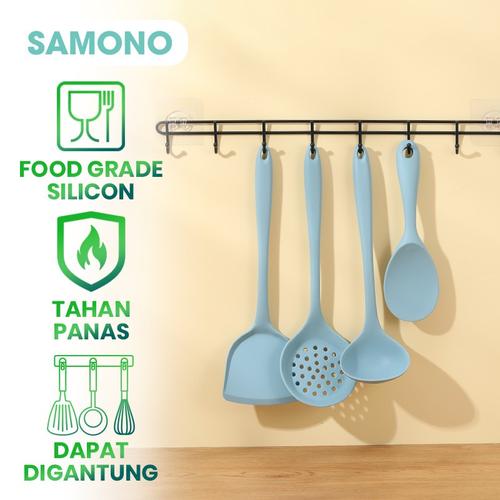 Promo SPATULA SAMONO SKW001 Plastik Sendok Sayur Silikon Kitchen ...