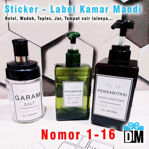 Jual Sticker Stiker Label Kamar Mandi Toilet Indo Inggris dapet banyak1 ...