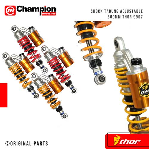 Jual Peredam Kejut Shock Tabung Adjustable 360mm 9907 Thor - Merah ...