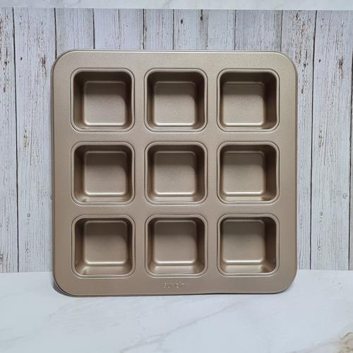 Jual Suncity Mini brownie pan 9s / loyang square loaf pan - Jakarta ...