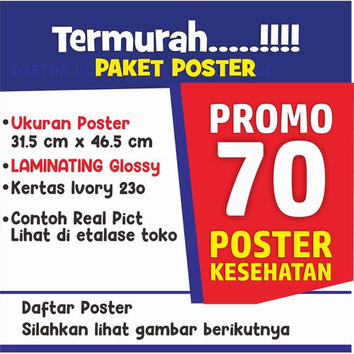 Jual Jual Paket Poster Kesehatan - Kab. Sleman - Syafana | Tokopedia