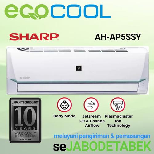 Jual AC SHARP AH - AP 5 SSY THAILAND 1/2 PK AH-A5SSY HARGA UNIT ONLY ...