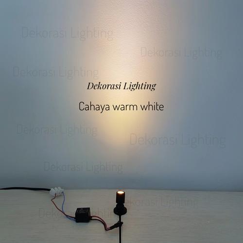 Jual LAMPU DOWNLIGHT LED MINI KECIL 1W SPOTLIGHT SOROT PUTER ARAH ...