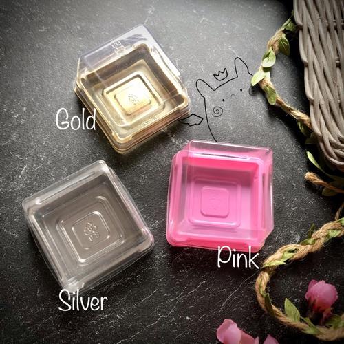 Jual tray mika mooncake 50gr kotak kemasan mika cake puding packing ...