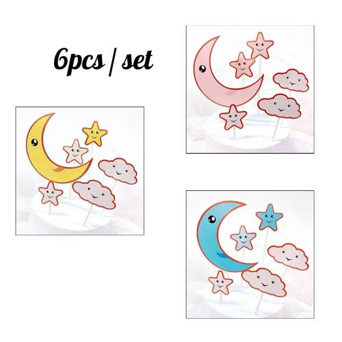 Jual TOPPER BULAN BINTANG AWAN LANGIT LUCU CAKE HIASAN KUE ORNAMEN ...