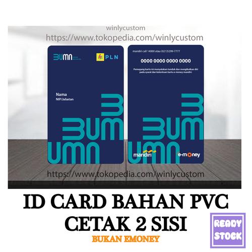 Jual CUSTOM KARTU PVC DESIGN ID CARD PLN BUMN TERBARU BAHAN PVC - 2 ...