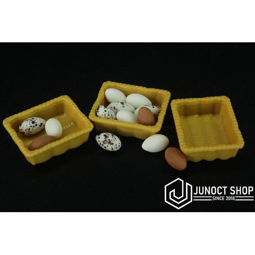 Jual Maket Egg Tray Tempat Telur dan Telur Satuan - 3 Variasi Warna ...