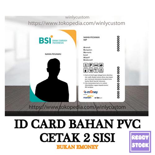 Jual CUSTOM KARTU PVC ID CARD BSI BUMN TERBARU SYARIAH BAHAN PVC - 2 ...