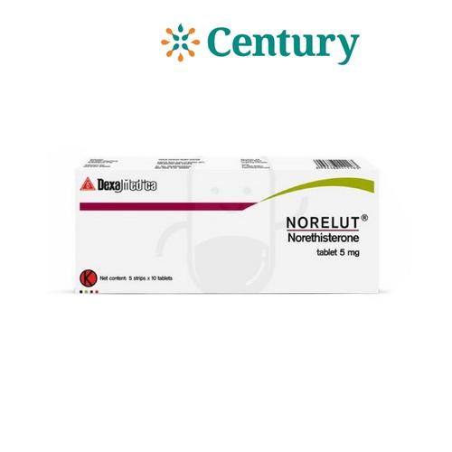 Jual NORELUT 5 MG 1 STRIP ISI 10 TABLET / NORETHISTERONE / HORMON ...