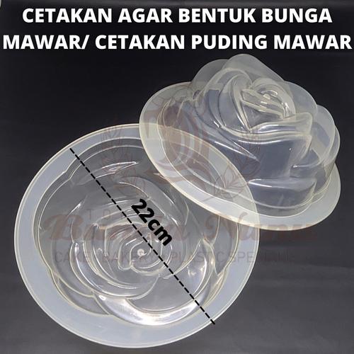 Jual Cetakan Agar Jeli Puding Bentuk Bunga Mawar Besar - Kab. Bogor ...
