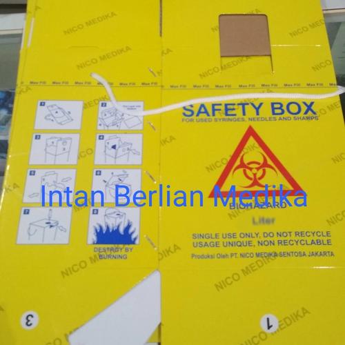 Jual Safety Box, Kotak Limbah Medis, Kotak Infeksius 5 Liter - Kota ...