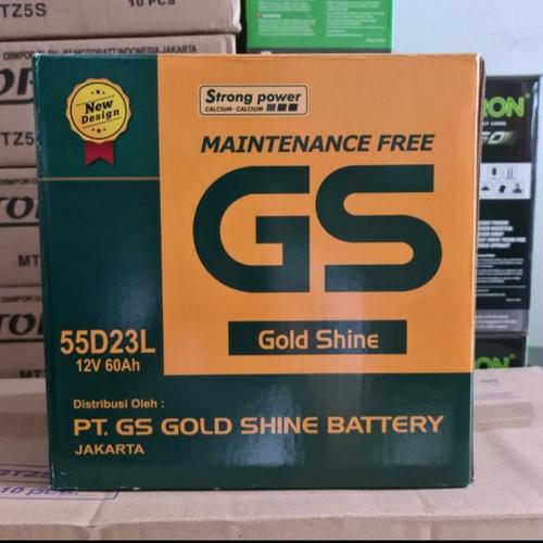 Jual AKI BATERAI GS GOLDSHINE MF 55D23L 60AH MOBIL XTRAIL CAMRY MIRAGE ...