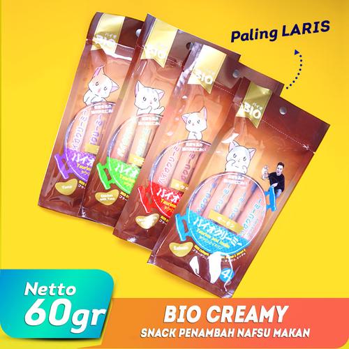 Jual Snack kucing BIO liquid Creamy makanan kucing - Chicken Tuna ...