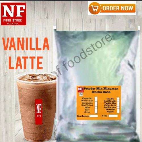 Jual VANILLA LATTE POWDER MIX BUBUK MINUMAN KEMASAN 1 KG - 1 Kg ...