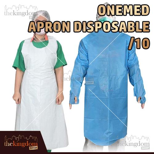 Jual Onemed Apron Lengan Panjang One Disposable /10 Celemek Plastik ...