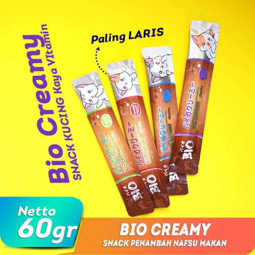 Jual Snack kucing BIO liquid Creamy makanan kucing - chicken scallop ...