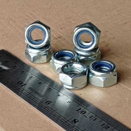 Jual MUR NYLON M12 PUTIH / LOCK NUT M12 GALVANIZ MUR M12 GALVANIS KUNCI ...