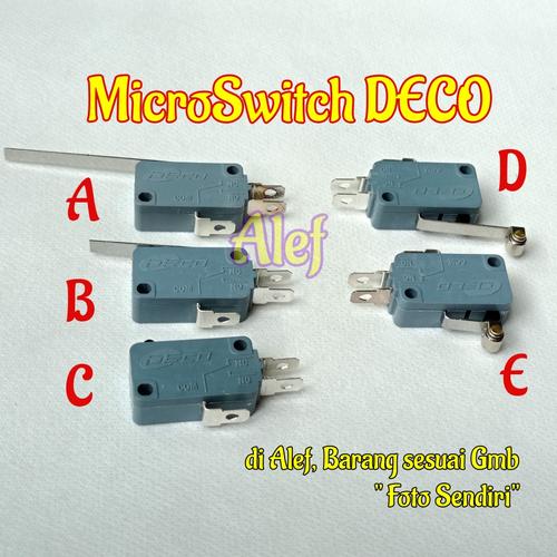 Jual Microswitch deco limitswitch mikroswit saklar micro switch - A ...