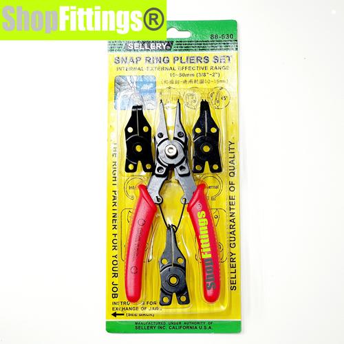 Jual SELLERY Spi Tang Sepi Buka Pasang Snap Ring Circlip Pliers Set 4 ...