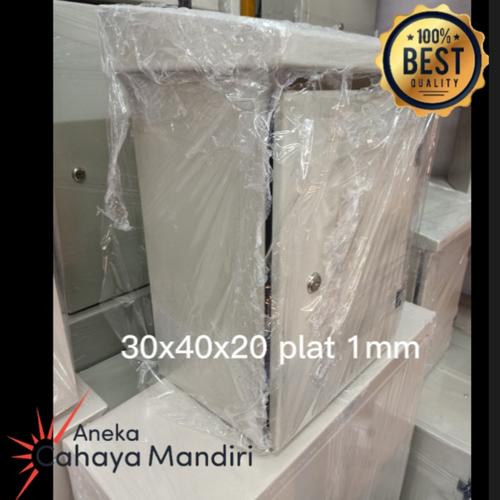 Jual box panel listrik 30x40x20 plat 1mm outdoor powder coating ready ...