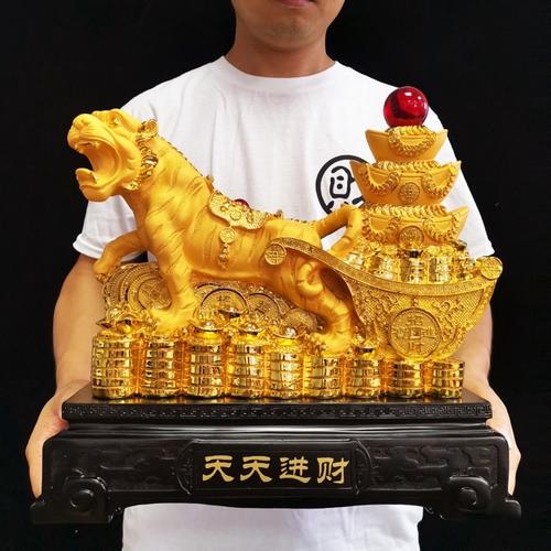 Jual patung shio macan/patung macan emas/pajangan yen bao/shio macan ...