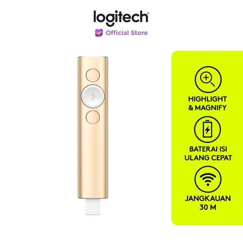 Promo Logitech Spotlight Pointer Presenter Wireless Bluetooth - Gold ...