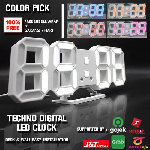 Jual DIGITAL CLOCK - Jam Digital Angka Meja & Dinding Minimalis ...