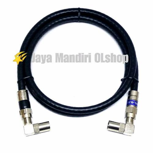 Jual Kabel Antena TV Jack Compression 1 Meter / Male to Male - 5cm - Kab. Bandung - siazis ...