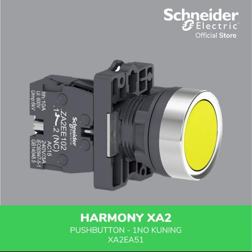 Jual Push Button Schneider Flush, kuning 1NO - XA2EA51 - Jakarta Pusat ...