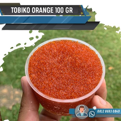Jual Tobiko Orange Original 100 gr/Telor Ikan terbang asli/flying fish ...