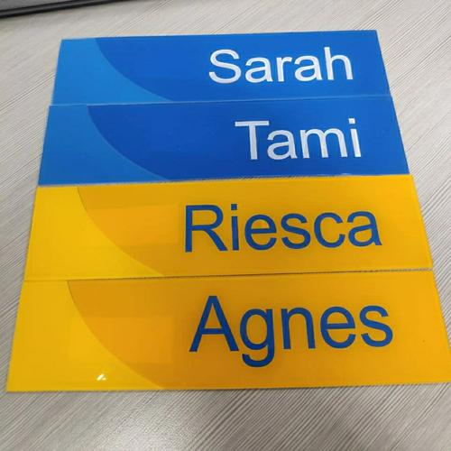 Jual Name desk BCA/plat nama BCA/ papan nama meja teller/CSO BCA ...