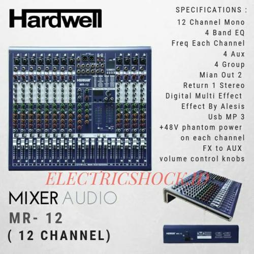 Jual MIXER AUDIO HARDWELL MR 12 / MR12 / MR-12 ORIGINAL (12 CHANEL ...