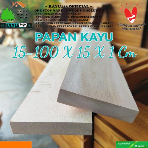 Jual Stick Kayu 15-100x15x1 cm Bahan kerajinan Craft papan - 15x15x1 ...