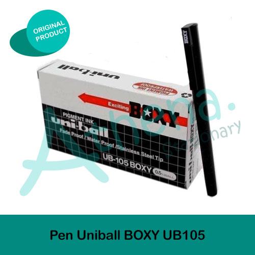 Jual Pulpen/ Pen BOXY Uniball 105 /BOXY UB105 - Hitam, 1 pcs - Jakarta Barat - Athena Stationary ...