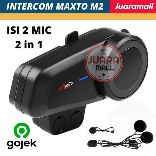 Jual INTERCOM MAXTO M2 BLUETOOTH HELM DUAL MIC 6 RIDER PARTY CALL ...
