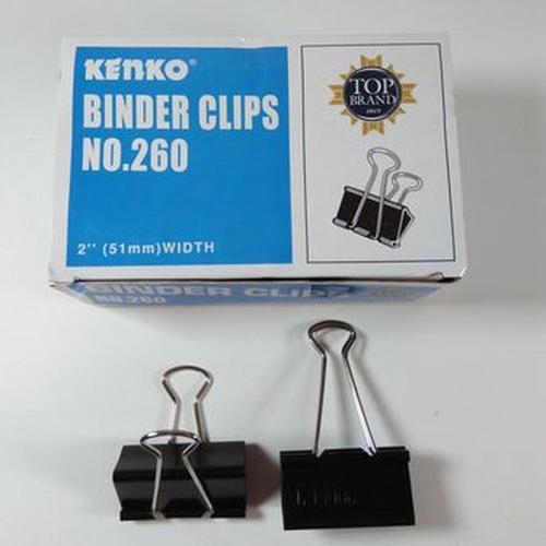 Jual BINDER CLIPS KENKO / KLIP HITAM / PENJEPIT KERTAS HITAM - Jakarta ...