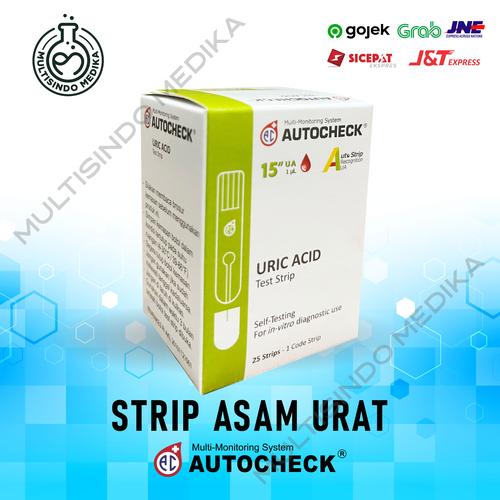 Jual STRIP AUTOCHECK Uric Acid / Asam Urat - ISI 25 STRIP - Kota ...