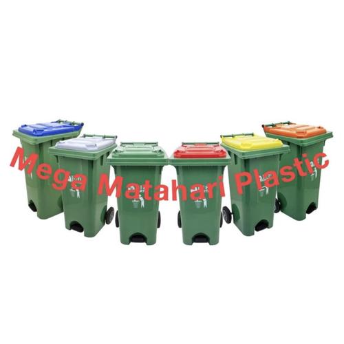 Jual Tempat Sampah Injak Pedal Roda 120 Liter (Tutup Soft Close) 2102 GL - Hijau - Jakarta Barat ...