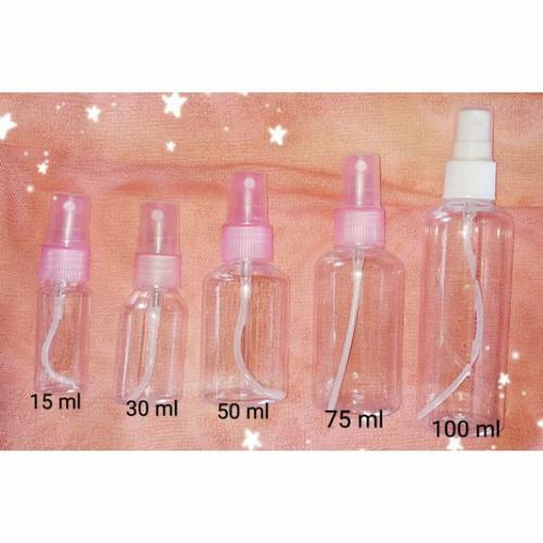Jual Botol Spray Transparant Aneka Ukuran (Warna Tutup Sesuai ...