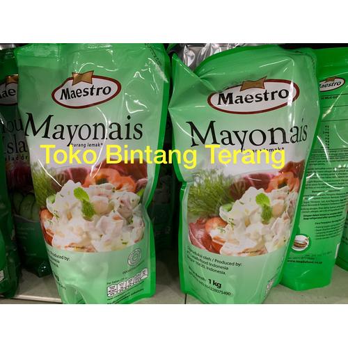 Jual Mayonais/Mayonnaise MAESTRO Mayonaise 1 kg x 10 pcs per Dus/Karton ...