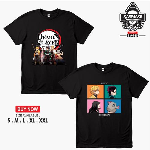Jual Kaos Baju Anime KIMETSU NO YAIBA DEMON SLAYER TANJIRO KILUA ...