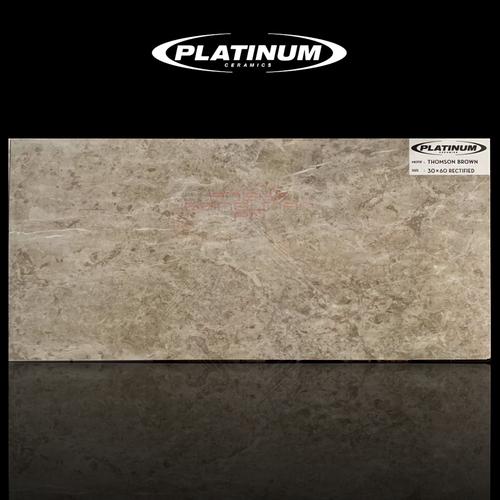 Jual Keramik Dinding Platinum tile - THOMSON Rec series 30x60 KW A - Brown - Jakarta Pusat ...