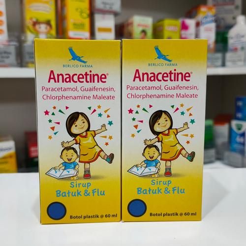 Jual Anacetine Sirup Batuk Flu Anak Isi 60ml Original Berlico Farma ...