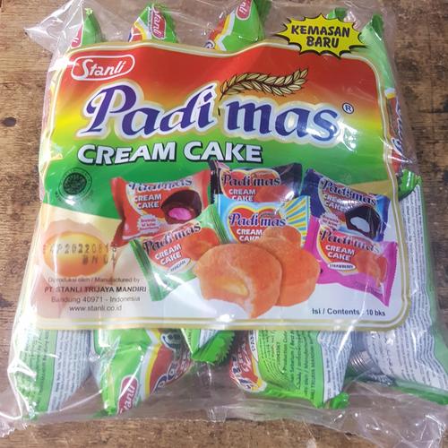 Jual bolu cream padi mas rasa pandan 1pak isi 10 pcs - Kab. Bogor ...