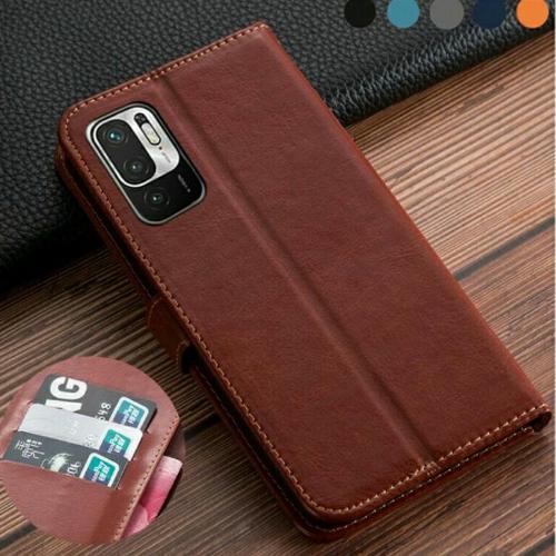 Promo Xiaomi Redmi Note 10 5G Case Flip Cover Case Leather Wallet ...