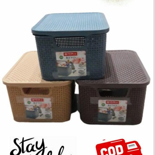 Jual KERANJANG TUTUP LION STAR REVO STORAGE BOX 10 - Biru - Kota Bekasi ...
