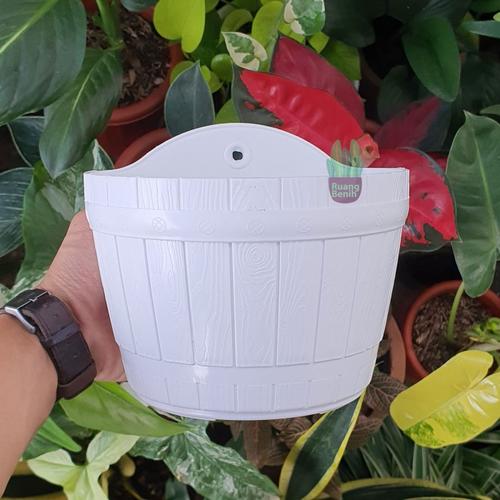 Jual Pot Dinding Tanaman Hias Bunga Pot Plastik Gantung Tempel Tembok ...